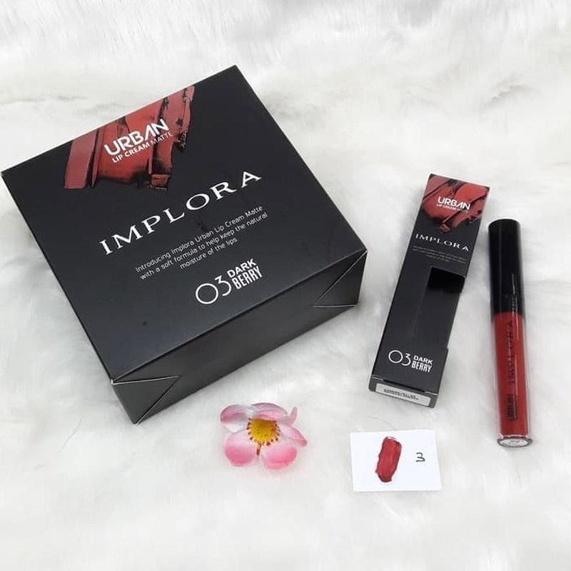 Promo IMPLORA Lip Cream - Dark Berry Diskon 68% di Seller Toko ...