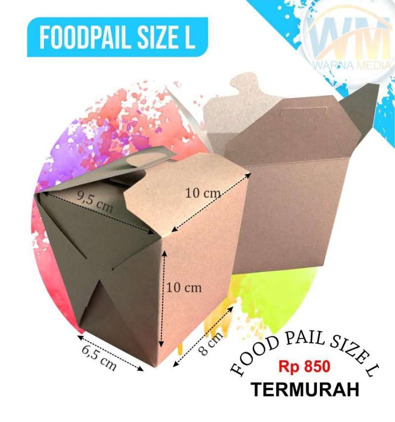 Jual Foodpail / Kemasan Rice Box / Food Packaging / Dus Chicken / Box ...