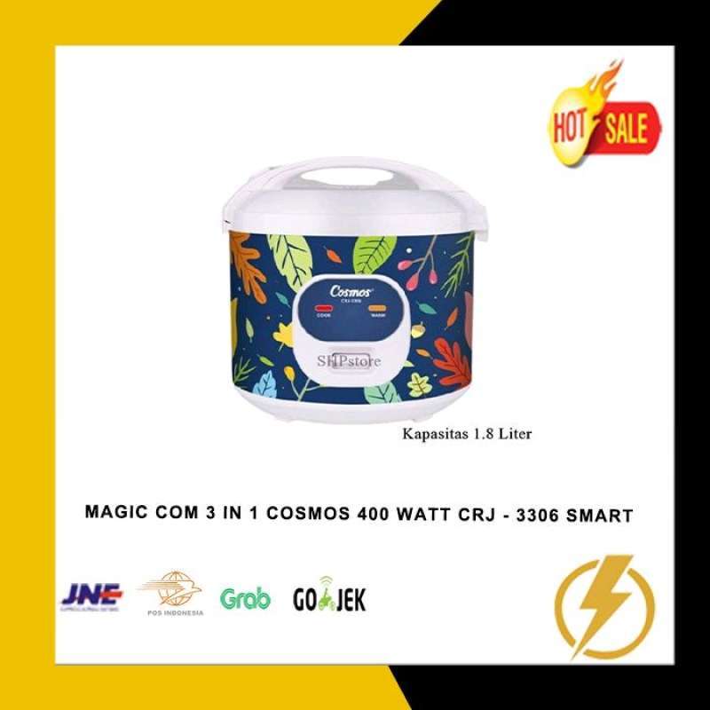 Jual Magic Com 3in 1 Cosmos 1.8 Liter 400 Watt Crj - 3306 Smart Di ...