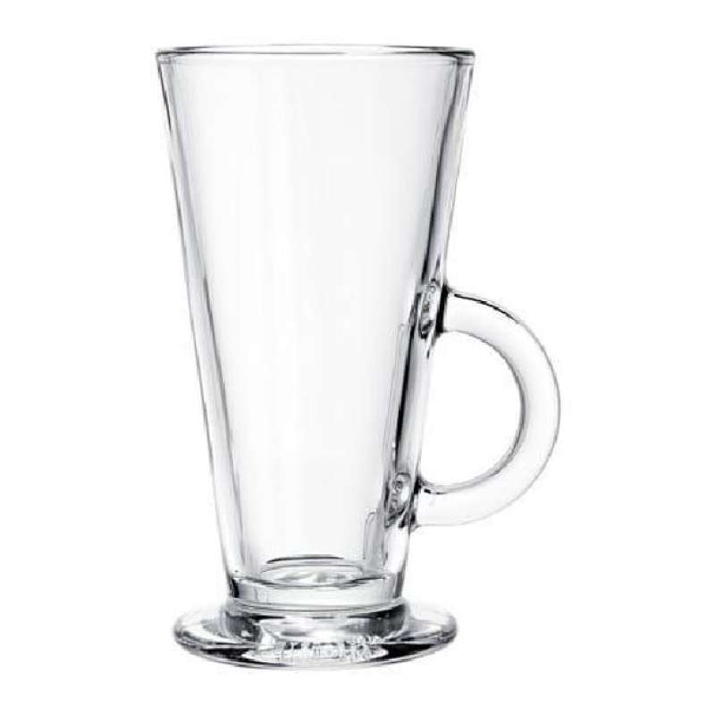 Jual Gelas Mug Kaca Untuk Minuman Ringan Soda Jus 270 ml Krischef Set 6 ...