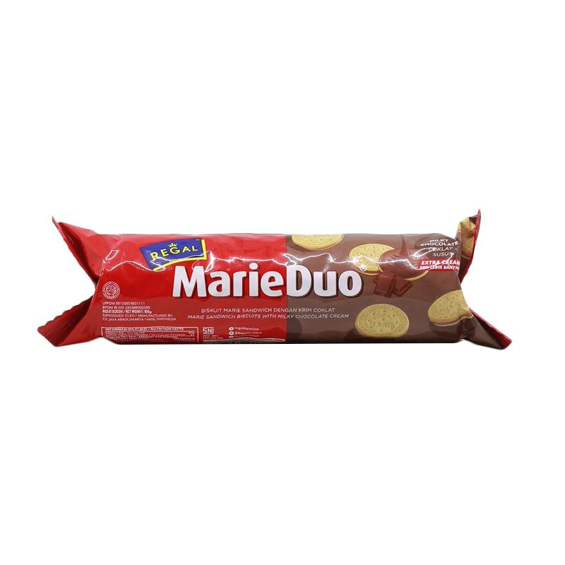 Jual REGAL Marie Duo Milky Chocolate Biskuit [100 g] di Seller JAS_HOME ...