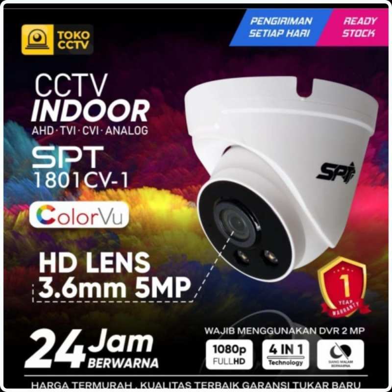 Jual Cctv Camera Indoor Color Vu 2Mp 4 In 1 Hd Camera-B13 Kode 022 di ...
