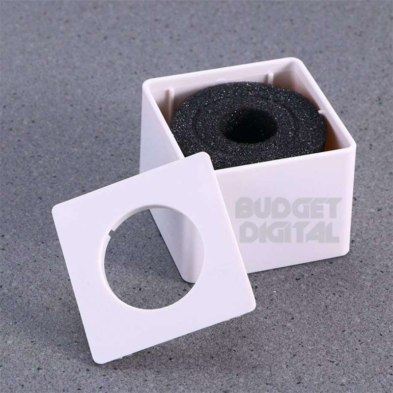Promo White ABS Mic Microphone Interview Square Cube Logo Flag Station ...
