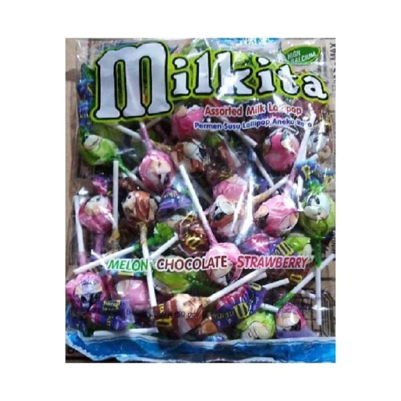 Jual Permen Milkita Lolipop Aneka Rasa Isi 50 Pcs Permen Loli Enak Di ...