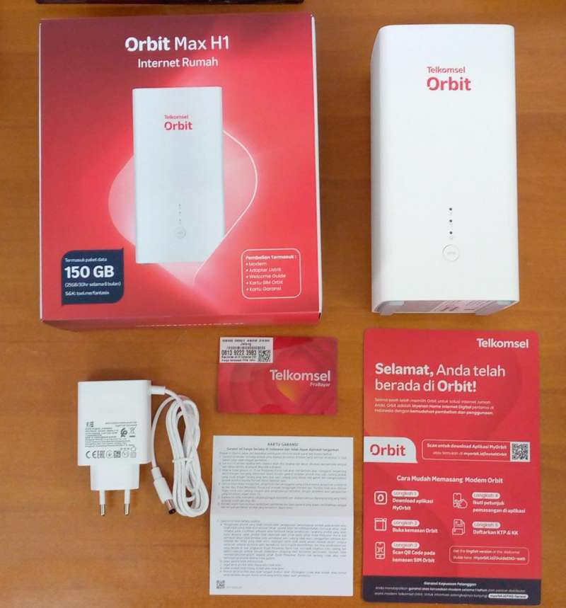 Jual Telkomsel Orbit Max H1 Modem Wifi 4g High Speed Di Seller Surya ...