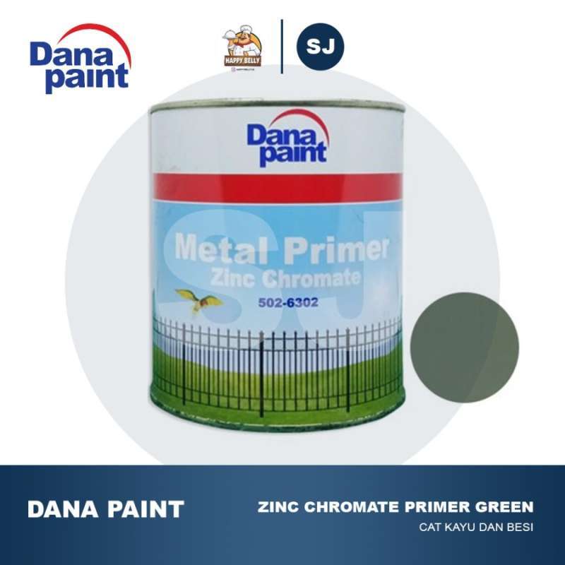 Jual Dana Paint Danalac Zinc Chromate Primer Green 6302 5 L Cat Di ...