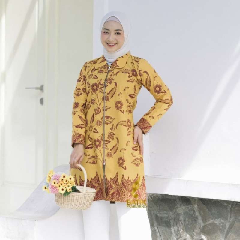 Promo Batik Wanita Prabuseno VANESSA TUNIK ATASAN BAJU BATIK WANITA ...