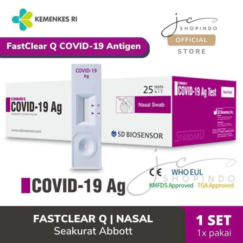 Promo FastClear Q - NEW Nasal Antigen Swab Test Covid-19 / Omicron ...