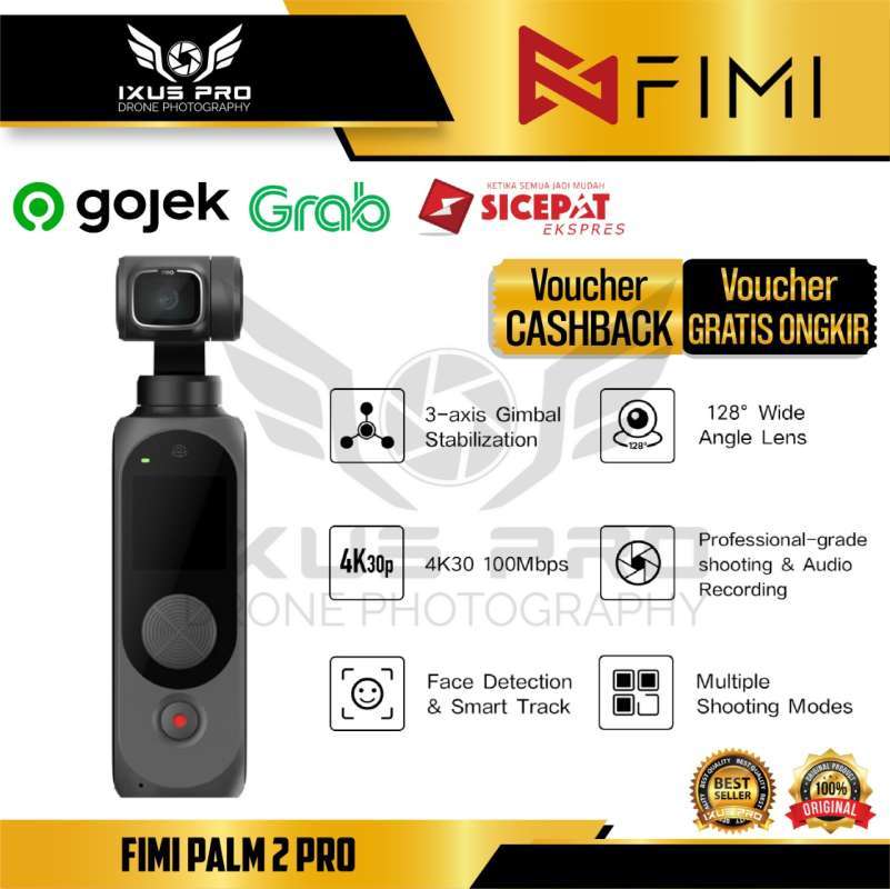 Promo Fimi Palm 2 Pro 3-axis 4k 1/2 Cmos Sensor Gimbal Pocket Camera ...