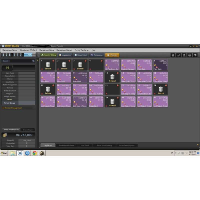 Promo Smartbilling Warnet Full Versi Server & Client, Suport Window 7/8 ...