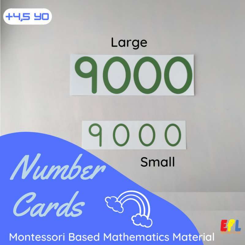 Jual Montessori Number Cards - Small Cards di Seller Sumber Jaya Rejeki ...