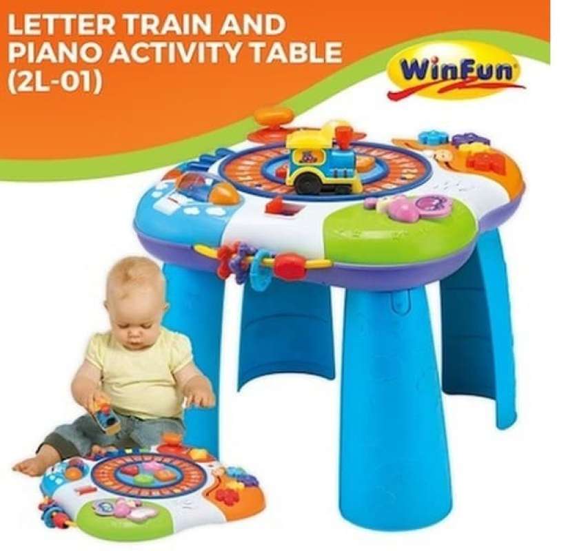 Jual Winfun Letter Train And Piano Activity Table di Seller Mama Shop ...