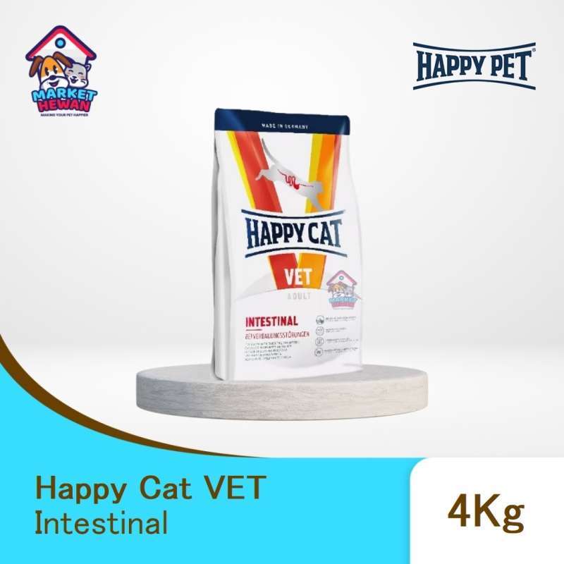 Jual Happy Cat Vet Diet Intestinal 4 kg Makanan Kucing Masalah ...