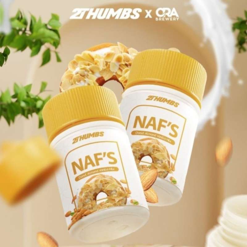 Promo Nafs V2 3mg 60ml Donut Almond Vanilla Milk Naf S Liquid Vape ...