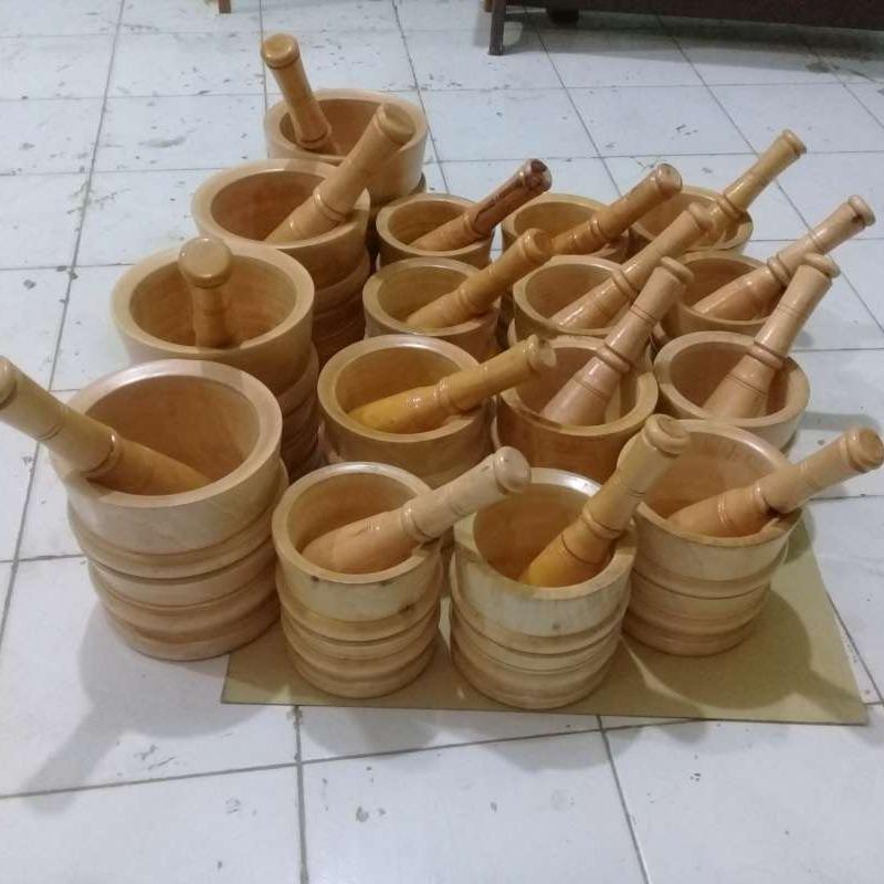 Jual Lumpang Kayu / Tumbukan Kayu Rujak / Lumpang Kayu Kecil, Alat ...