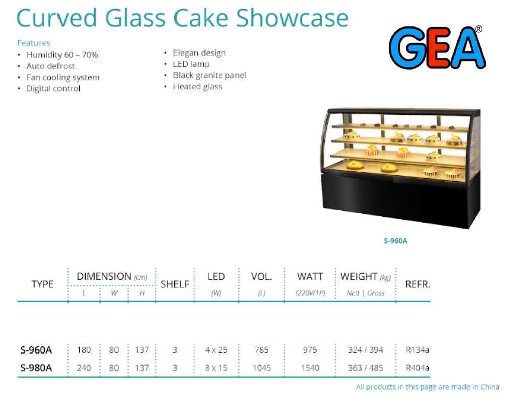 Jual Curved Glass Cake Showcase Original, Murah & Diskon Maret 2024 | Blibli