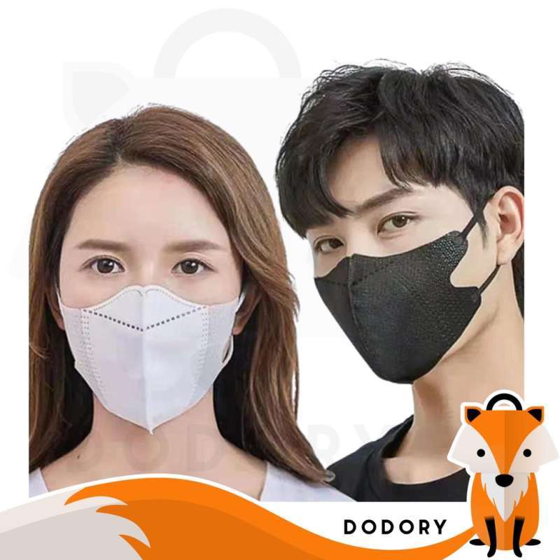 Promo Dodory Ms03 Masker Wajah Kn95 Putih Hitam Anti Virus Pelindung ...