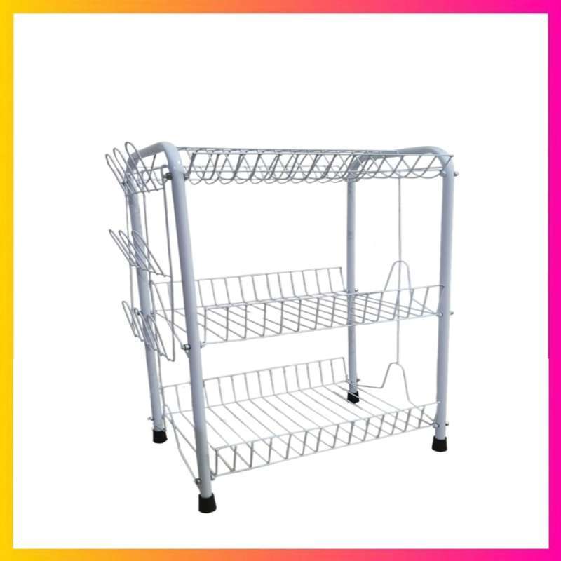Promo Rak Piring Stainless 3 Susun Dwg - 3 Tingkat Diskon 15% Di Seller ...