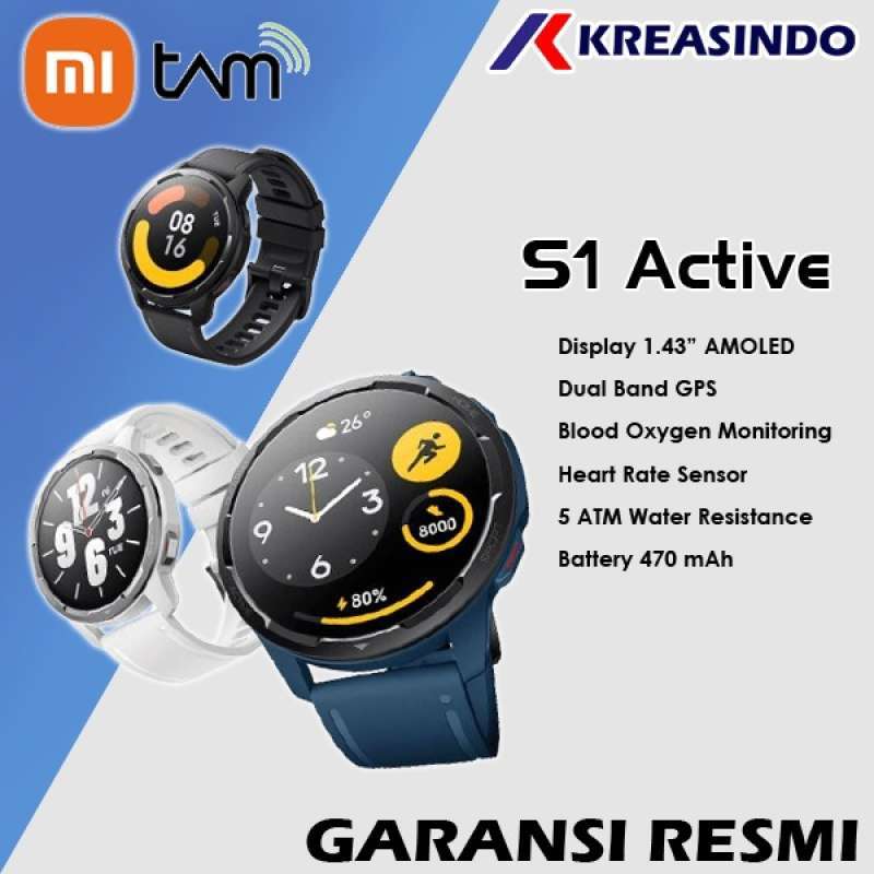 Jual XIAOMI MI Watch S1 Active Amoled SmartWatch Garansi Resmi di ...