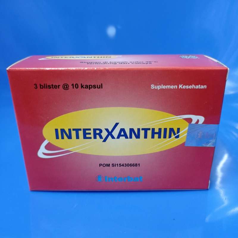 Jual interxanthin-astaxanthin 4mg-suplemen antioksidan -interbat-1 box ...