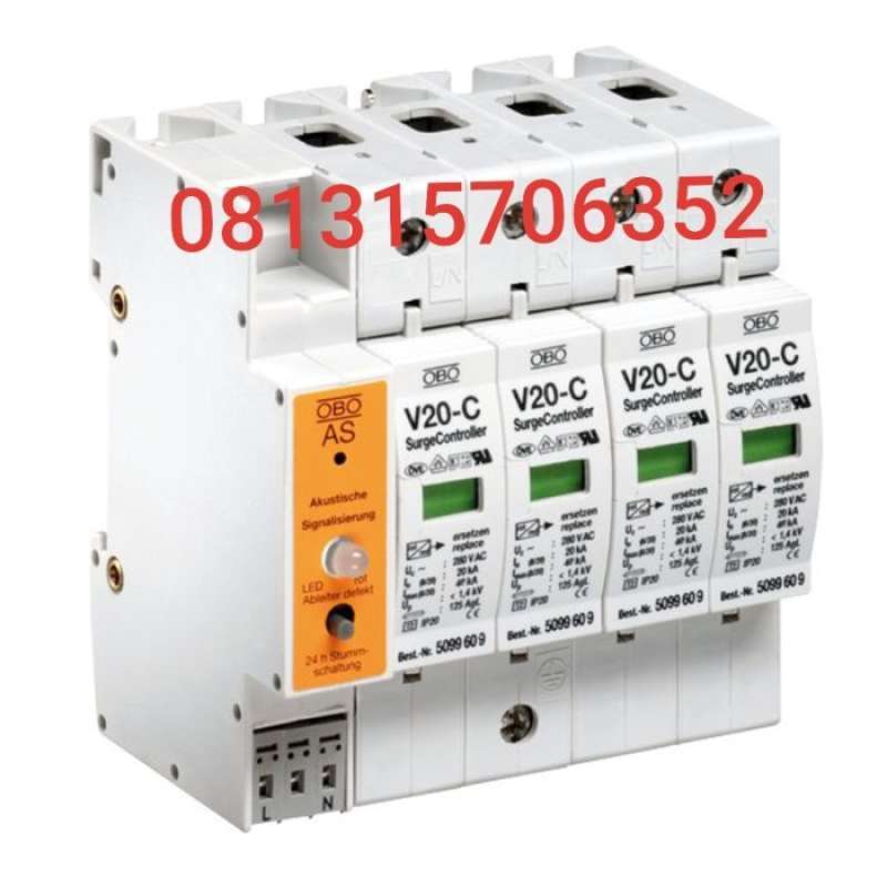 Jual Surge arrester OBO V20-C 280V AC 4P+AS di Seller Bena Store ...