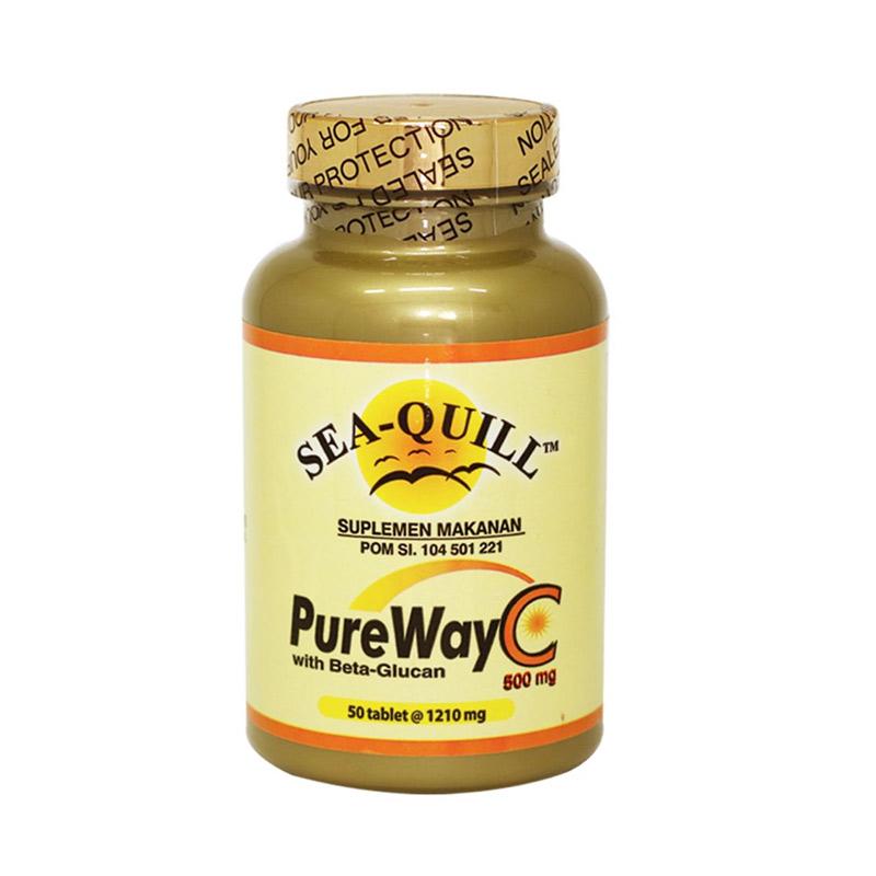 Promo Sea Quill Pureway C 500mg Multivitamin [50 Tablet] Diskon 20% di ...
