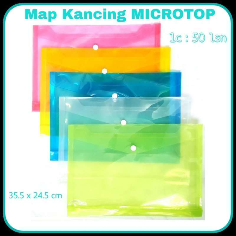 Jual Bos Map Kancing/ Amplop Plastik F4/ Organizer/ Document/ Kertas ...