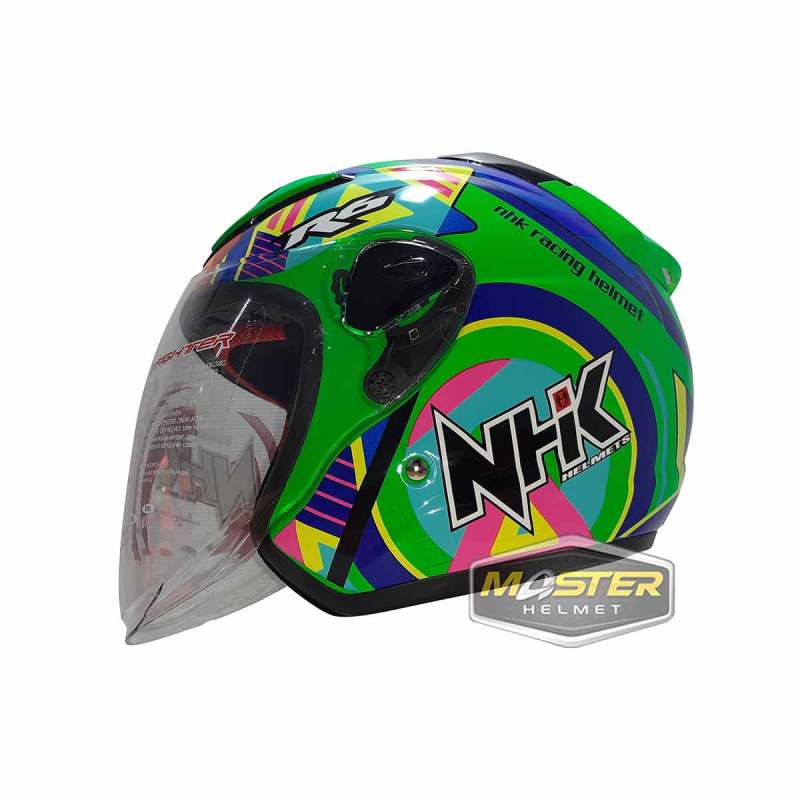 Jual NHK R6 Pigment Helm Half Face - L GREEN di Seller Ryanmotorhelmet ...