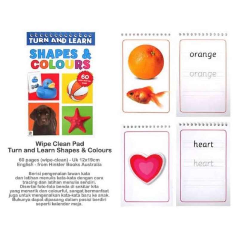 Jual Buku Edukasi Anak / Turn And Learn Education Books Shapes ...
