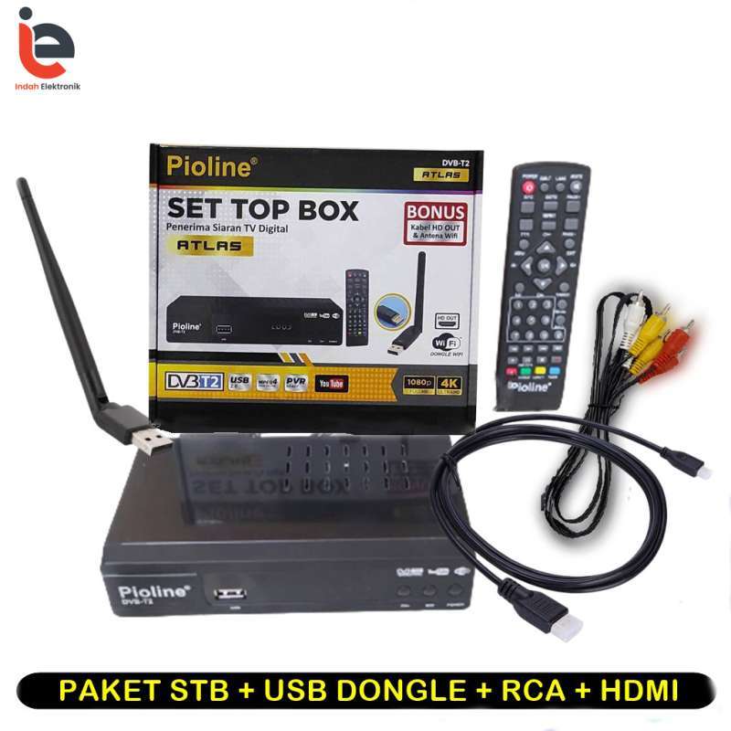 Jual Set Top Box Pioline DVB-T2 ATLAS di Seller Indah Elektronik ...