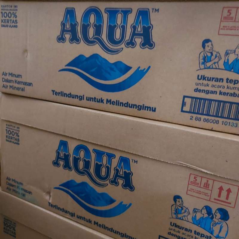 Jual ( Dus ) Aqua Mini 330 ml ( Grab Gojek ONLY ) di Seller Toko Andy ...