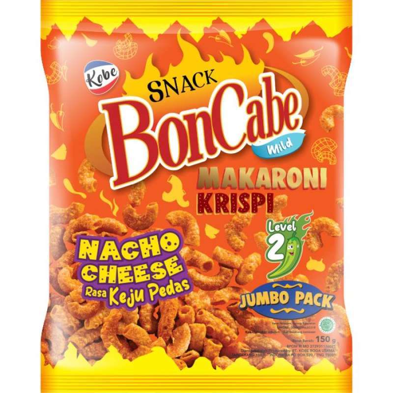Promo KOBE Boncabe Makaroni Rasa Keju Level 2 [135 g] Diskon 5% di ...