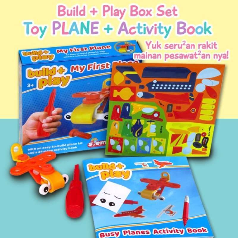 Promo Build and Play My First Plane Box Set Over 50 Stickers! Diskon 6% ...
