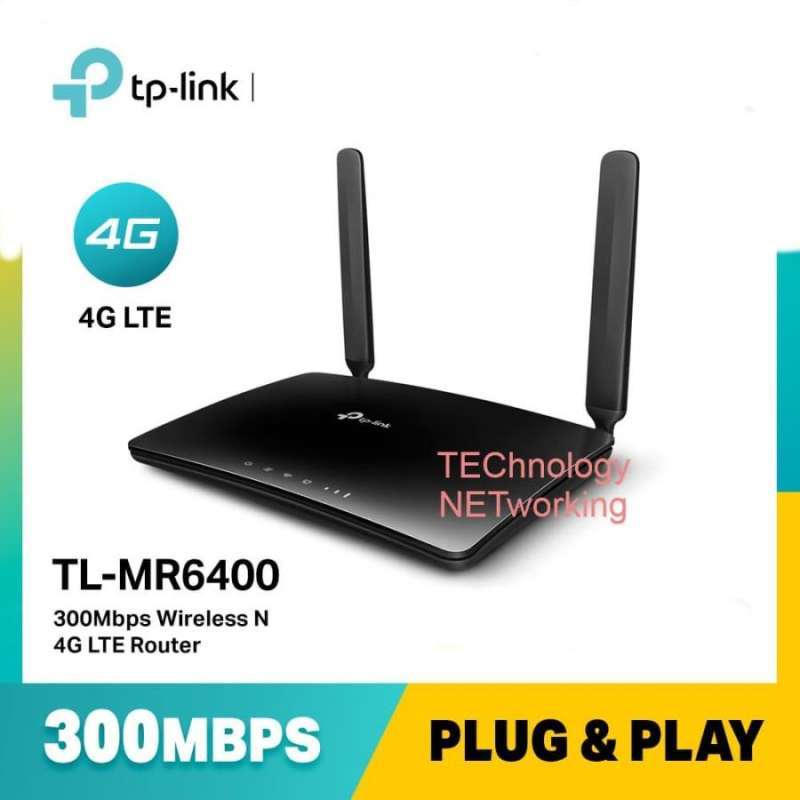 Jual TP-LINK TPLink TL-MR6400 300Mbps Wireless N 4G LTE Router di ...