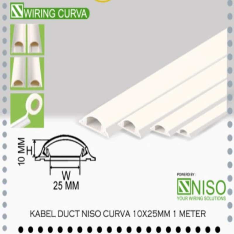 Jual Kabel Duct Lantai TC 10x25 1 meter 10 x 25 NISO Floor Duct oval 1m ...