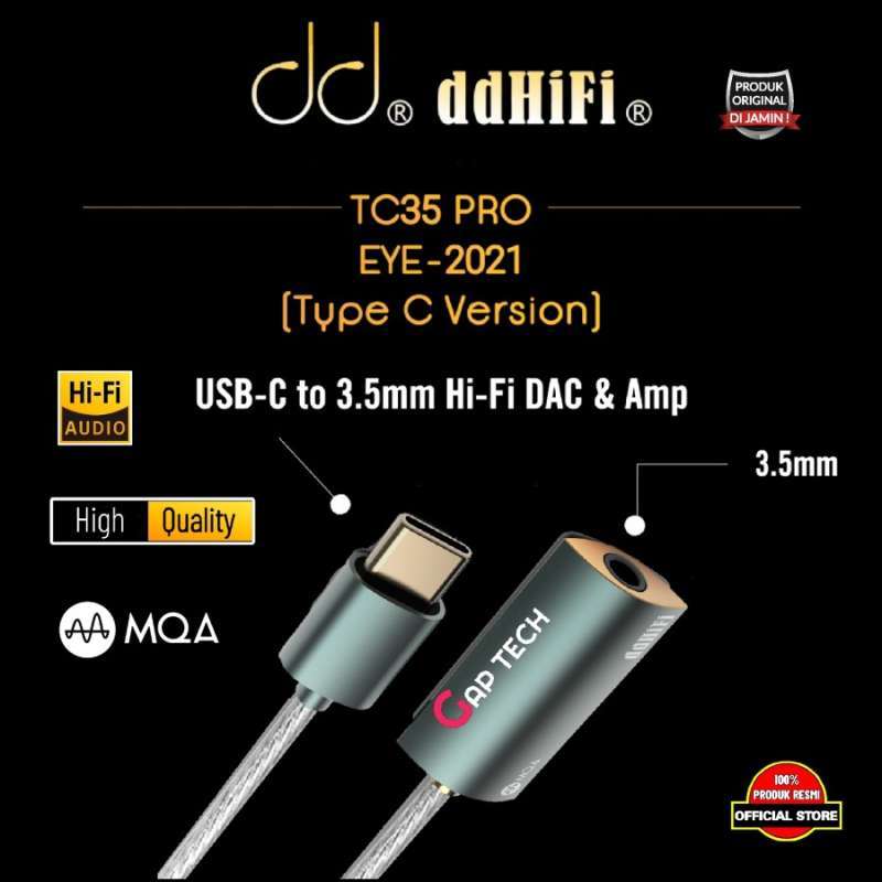 Jual DD DDHiFi TC35 / TC 35 Pro Eye Type C / Lightning To 3.5mm Adapter ...