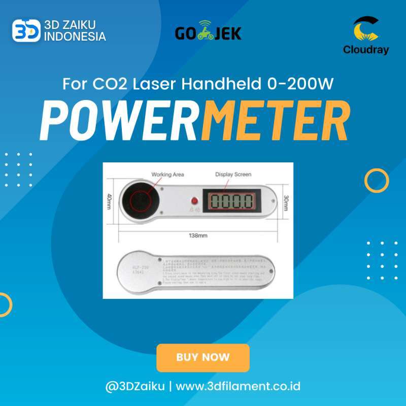 Jual Original Cloudray CO2 Laser Tube Power Meter Handheld 0-200W di Seller 3D Zaiku - Kedaung ...