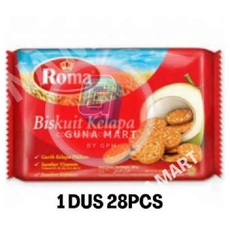 Jual ROMA BISKUIT KELAPA 300 GRAM X 28 PCS PER DUS di Seller Gunamart ...