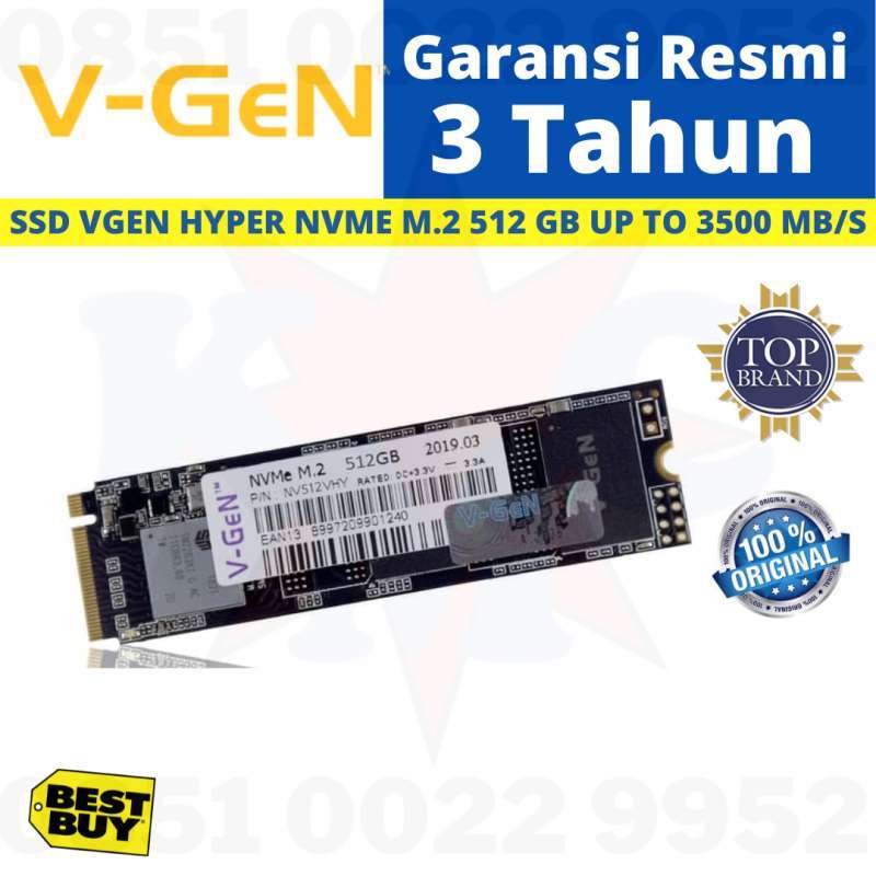 Promo V-gen Ssd 512 Gb M.2 Nvme Hyper Pcie Vgen Ssd 512gb M2 Nvme Hyper ...