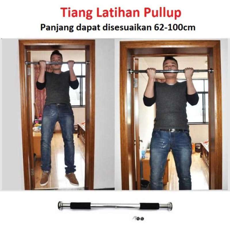 Jual Besi Tiang Latihan Pull up Pintu/Pull Up Bar Chin Up Bar di Seller ...