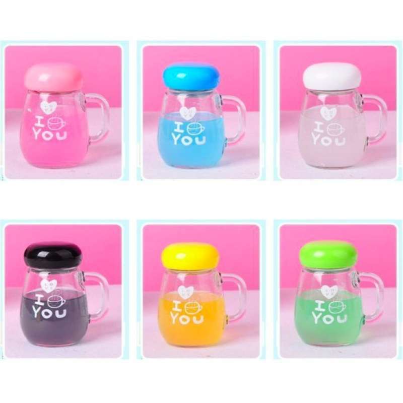 Jual GELAS MUG MINUM KACA MODEL JAMUR 300 ML GELAS KACA GMUG di Seller ...