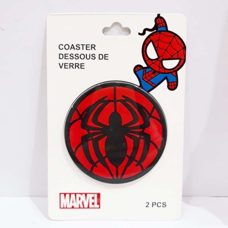 Promo MARVEL x MINISO Coaster / Tatakan Gelas Spider Man Avengers ...