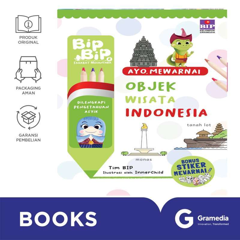 Jual Buku Ayo, Mewarnai Objek Wisata Indonesia di Seller Gramedia Official Store - Kebon Manggis ...