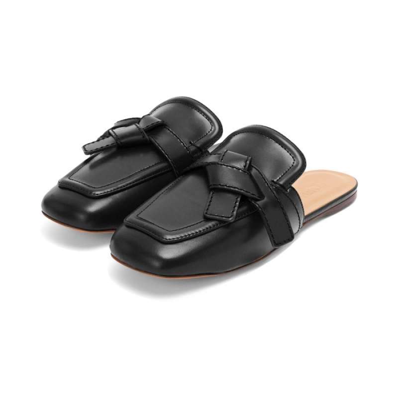 Promo Loewe Gate Flat Mules Black Diskon 41% di Seller voila.id ...
