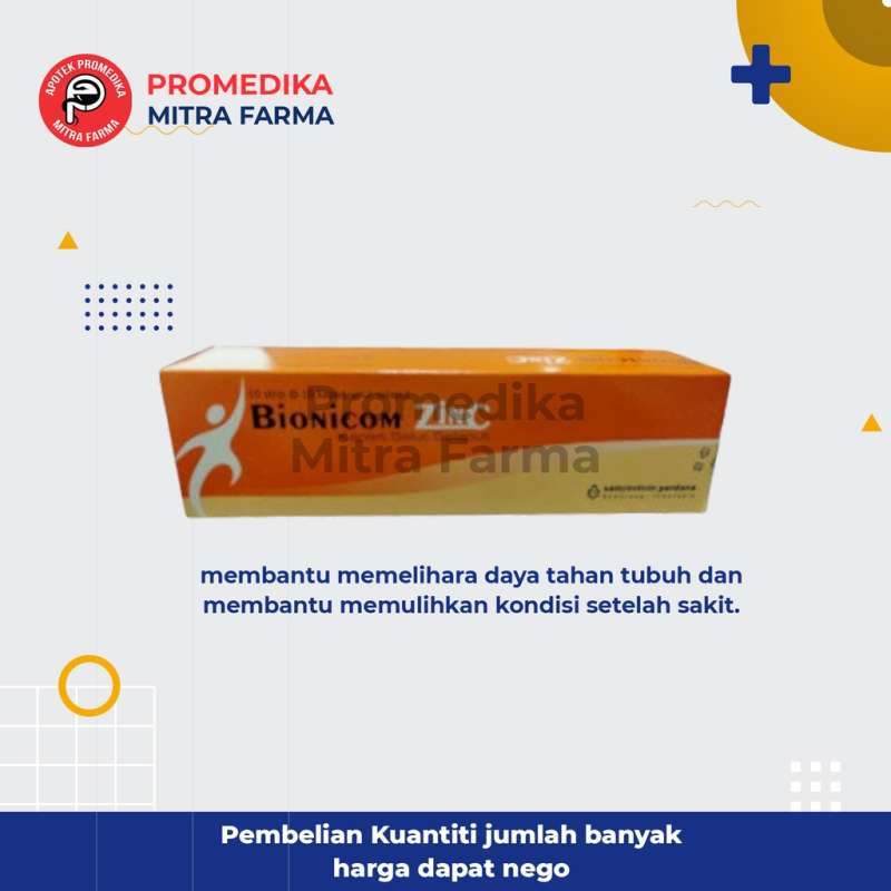 Jual Bionicom Zinc / Strip / Multivitamin Daya Tahan Tubuh di Seller ...