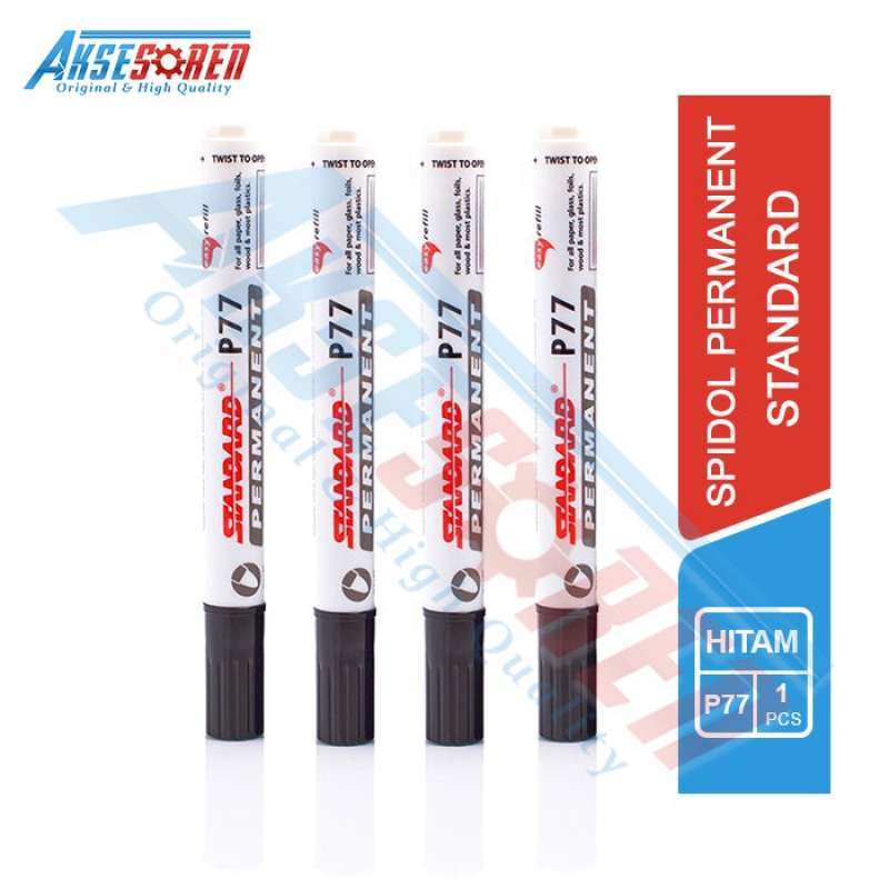 Jual Spidol Permanent Marker Standard [P77/1 Pcs] / Sepidol Standard ...
