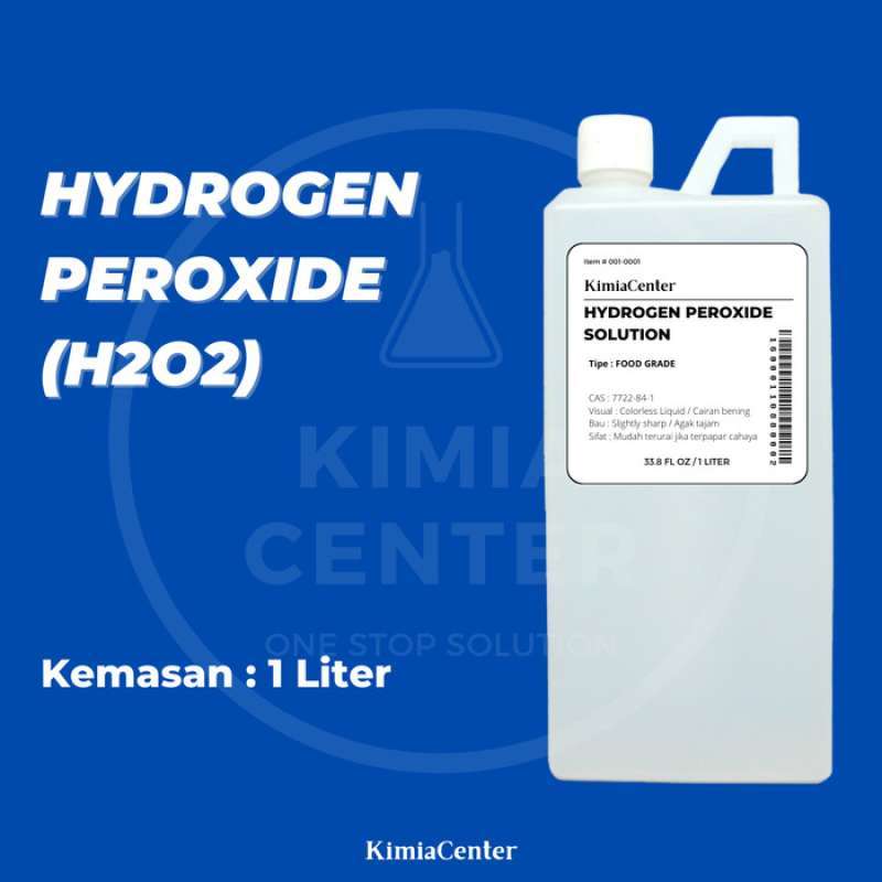 Promo H2O2 Food Grade 1 L / Hydrogen Peroxide FG 1 Liter Diskon 40% di ...