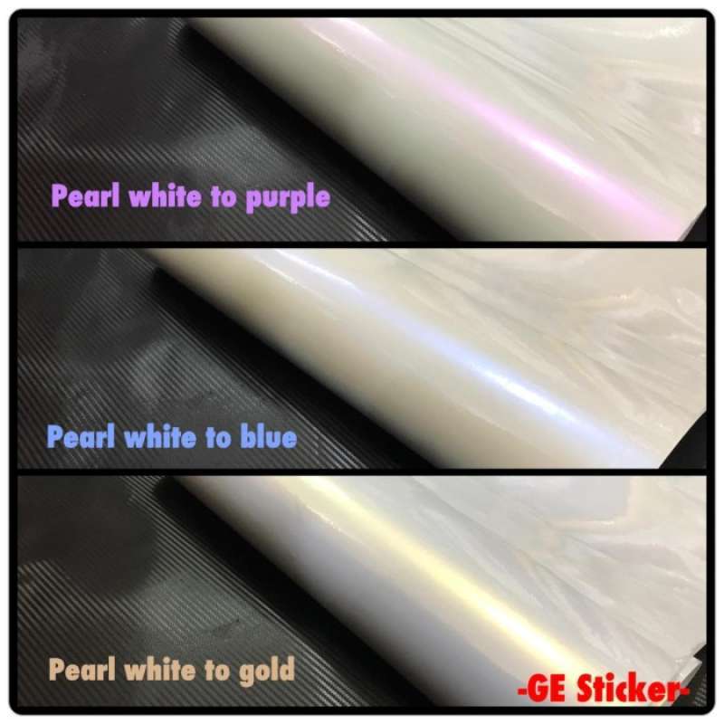 Jual STICKER / STIKER VINYL PEARL WHITE 150cm di Seller Lilliaa Shop ...