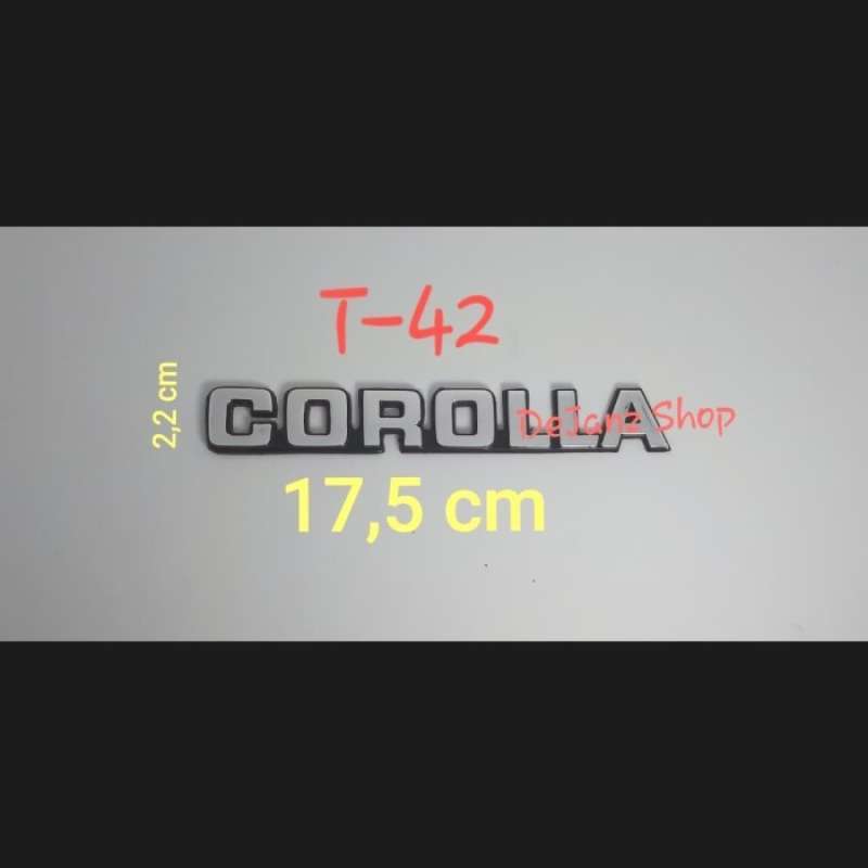 Jual Emblem - Sticker - Stiker - Logo - Lambang - Tempelan COROLLA DX ...