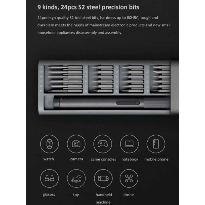 Jual Xiaomi Mijia Electric Screwdriver Obeng Set 24in1 Di Seller Jdo_02 ...